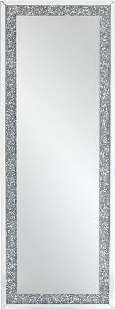 Xora Wandspiegel, Silber, Glas, Pappel, rechteckig, 60x160x4 cm, senkrecht und waagrecht montierbar, Ganzkörperspiegel, Spiegel, Wandspiegel