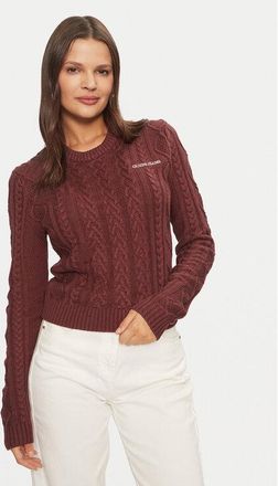 Guess Pullover W4BR13 Z3HN2 Dunkelrot Regular Fit