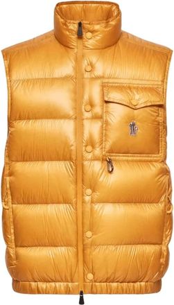 Moncler Homme, Vestes, Jaune, Taille: XL Uychi Vest