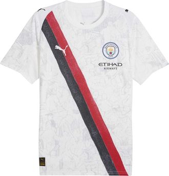 Puma Manchester City Fu&szlig;balltrikot f&uuml;r Herren (Wei&szlig;)