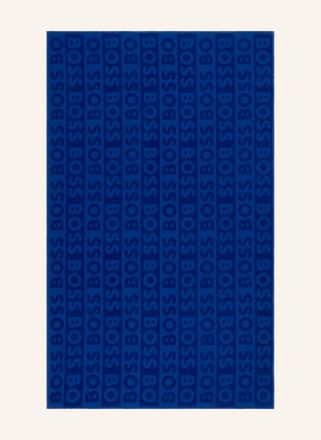 HUGO BOSS Strandtuch Font blau