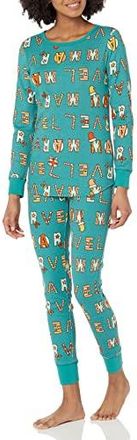 Amazon Essentials Disney | Marvel | Star Wars Lot de Pyjamas en Coton, Coupe Ajustée Femme, Festive Marvel - Womens Snug Fit, XXL