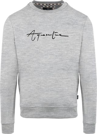 Aquascutum Sweatshirt f&uuml;r Herren, Rundhalsausschnitt, Regul&auml;r (Grau)