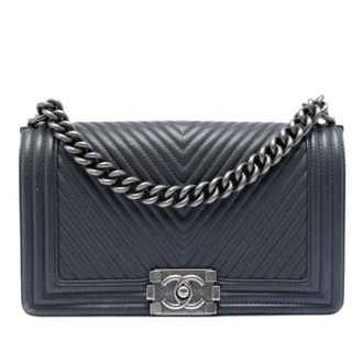 Chanel Pre-owned Boy Flap Schultertasche - - Pre-owned - Damen - Grau - ONE SIZE