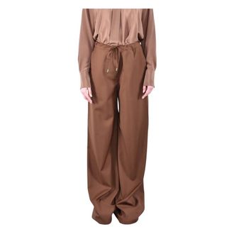 Max Mara Damen, Hosen, Braun, 2XLGr&ouml;&szlig;e