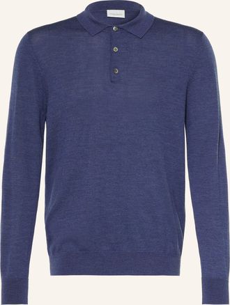 Profuomo Profuomo Strick-Poloshirt blau