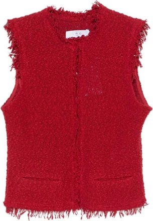 Iro Iro, Femme, Vestes, Rouge, Taille: 40 FR Shanny Vest