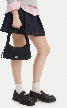 Tommy Jeans Handtasche Tjw Casual Shoulder Bag AW0AW18068 Schwarz