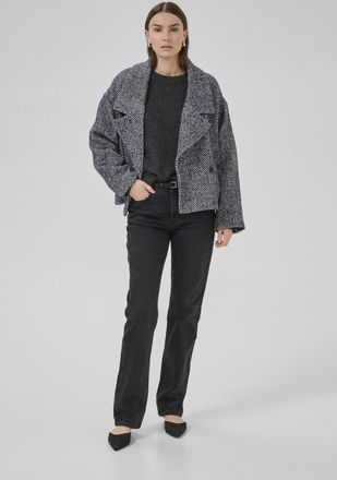 MY ESSENTIAL WARDROBE Jacke MaggieMW Jacke Baggy fit blue white