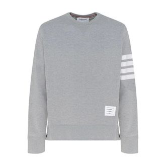 Thom Browne Homme, Sweatshirts et sweats &agrave; capuche, Gris, Taille: M SweaT-shirt Gris 4-Bar