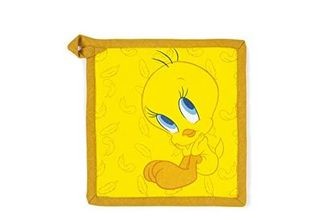 Excelsa Tweety Manique de Cuisine, 20 x 20 cm, Doublure 100% Coton, Rembourrage en Polyester