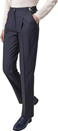 Damart Pantalon Ceinture réglable, 2 statures Femme Bleu Taille 52
