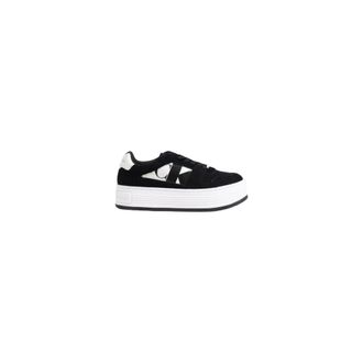 Calvin Klein Femme, Chaussures, Noir, Taille: 39 EU Baskets en cuir premium