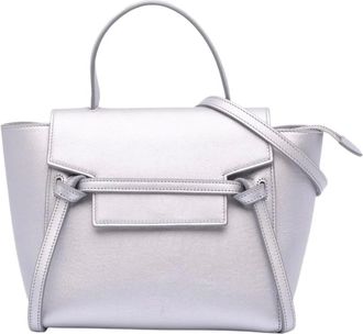 Celine Sac &agrave; main &eacute;l&eacute;gant doccasion avec poign&eacute;e sup&eacute;rieure et bandouli&egrave;re r&eacute;glable - Femme - Pre-owned - Gris - Taille: ONE Size
