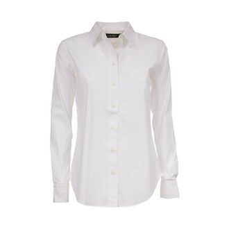 Ralph Lauren Baumwollhemd mit klassischem Kragen - - Blouses & Shirts - Damen - Wei&szlig; - L