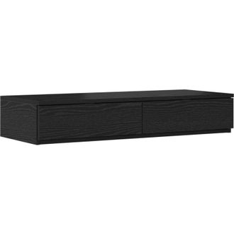 vidaXL Bettschubladen Schwarz Eichen-Optik 80 x 36,5 x 16,5 cm vidaXL