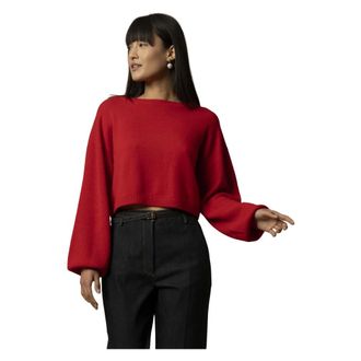 Kocca Femme, Pulls, Rouge, Taille: 42 FR SweaT-shirt Court et Élégant avec Manches Évasées