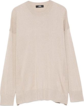 Alpha Studio Rundhalspullover - Beige