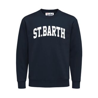 MC2 Saint Barth SweaT-shirt &agrave; col rond - Homme - Sweatshirts et sweats &agrave; capuche - Bleu - Taille: L