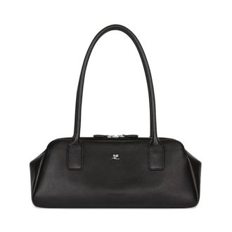 Courr&egrave;ges Femme, Sacs, Noir, Taille: ONE Size Logo Shoulder Bag