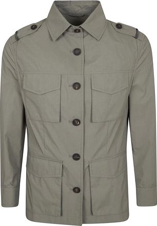 Brunello Cucinelli Femme, Vestes, Vert, Taille: 36 FR Veste Safari