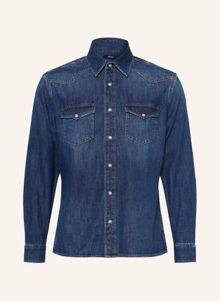Reiss Reiss Jeanshemd Mountain Regular Fit blau