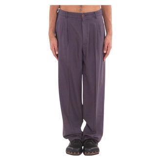 Magliano Signature Double Pleats Wool Pants - - Trousers - Herren - Lila - M