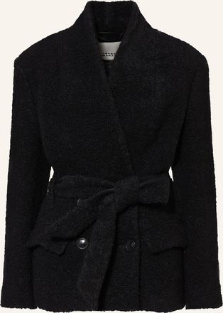 Isabel Marant Isabel Marant Boucl&eacute;-Jacke Syndra Mit Alpaka schwarz