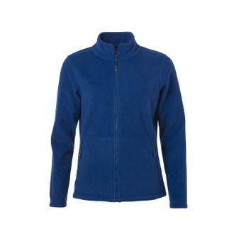 James & Nicholson Damen Fleece Jacke mit Stehkragen im Klassischen Design (XXL, royal)