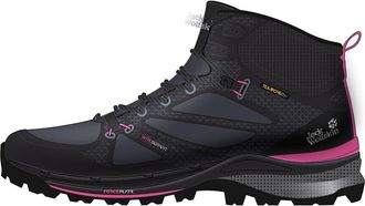 Jack Wolfskin Damen Force Striker Texapore MID W Wanderschuh, Phantom/pink, 42 EU
