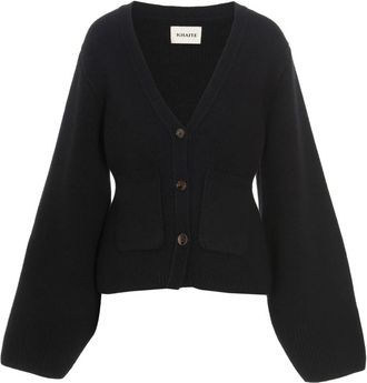 Khaite Femme, Pulls, Noir, Taille: 36 FR Scarlet Cachemire Cardigan
