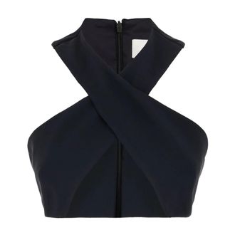 Seafarer Cross-neck Zip Top - - Tops - Damen - Schwarzk - S