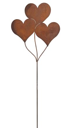 Vosteen Gartenstecker Herzen Ballons Metall Rost Gartendeko Edelrost