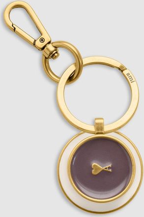 Ami Porte Cles Ami De Coeur Coffee Cup Ecru Marron