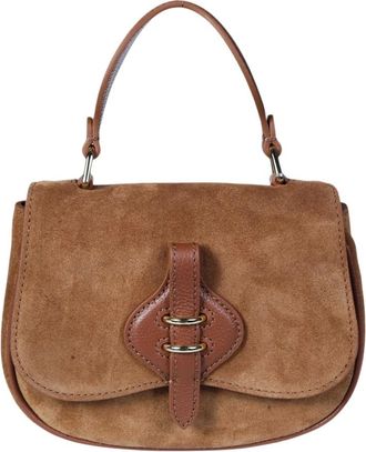 Coccinelle Sac cabas Mavery en daim de veau - Femme - Sacs - Brun - Taille: ONE Size