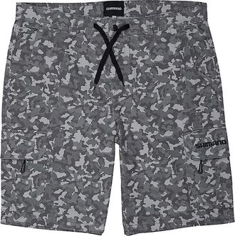 SHIMANO Shimano Cargo-Shorts, Grau, Camouflage, Größe L