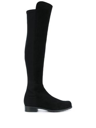 Stuart Weitzman cuissardes bi-mati&egrave;res - Noir