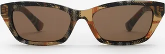 Burberry Lunettes de soleil rectangulaires Gradient Check
