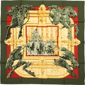 Herm&egrave;s T&uuml;cher & Schals - Scarf - Gr. unisize - in Gr&uuml;n - f&uuml;r Damen