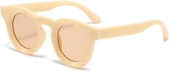 Generic Lunettes De Soleil Dext&eacute;rieur For Hommes Et Femmes, Monture Petite, For Les Vacances Le Sport(Beige)