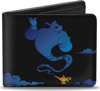 Buckle Down Portefeuille à Deux Volets Aladdin Genie Accessoire de Voyage Double pli, 4.0 x 3.5 Homme