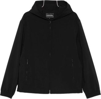 Emporio Armani Homme, Sweatshirts et sweats &agrave; capuche, Noir, Taille: 2XL Zip-through Hooded SweaT-shirt