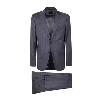 Ermenegildo Zegna Single Breasted Suit - Homme - Costumes - Gris - Taille: M