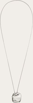 Ferragamo Damen Halskette Vara-Schnalle Silber