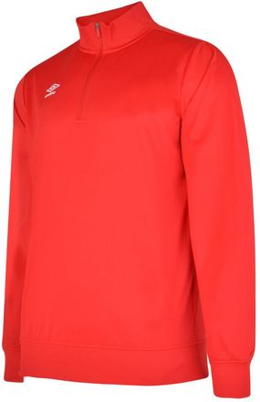Umbro Herren Club Essential Half Zip Sweatshirt (Zinnoberrot)