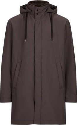 Herno Parka &agrave; col et capuche amovibles