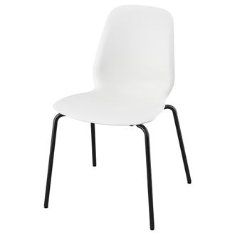 IKEA Lid&aring;s Stuhl, Wei&szlig;/Sefast Black