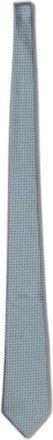 Ermenegildo Zegna Cravate en soie jacquard - Homme - Accessoires - Bleu - Taille: ONE Size
