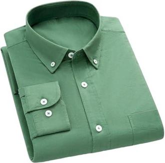 Generic Chemise &agrave; manches longues pour homme, coupe classique, poche simple, coupe ajust&eacute;e, haut d&eacute;contract&eacute;, tissu Oxford doux et solide pour le bureau, C282