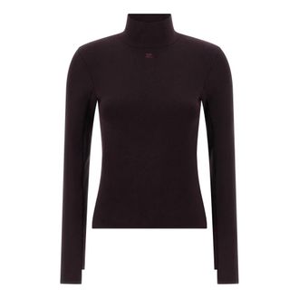 Courr&egrave;ges Damen, Strickwaren, Rot, LGr&ouml;&szlig;e